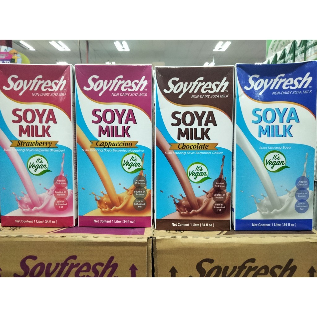 Soyfresh Non-Dairy Vegan Soya Milk 1L | Shopee Philippines