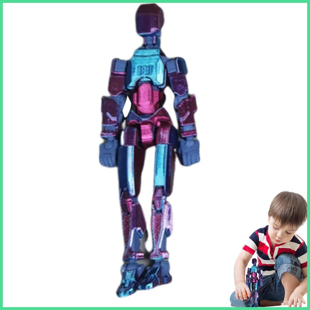 3D Print Movable Figures 3D Printed With Full Articulation Full Body 3D ...