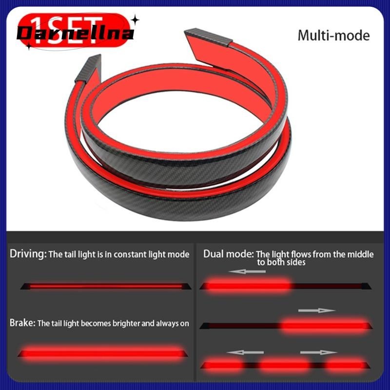 【darnellna】130cm LED Car Spoiler Lights Brake Lamp Multifunctional Rear ...