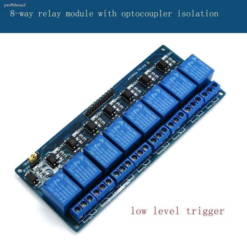 1-way 2-way 4-way 8-way relay module with optocoupler isolation low-level trigger relay 5V/12V ...