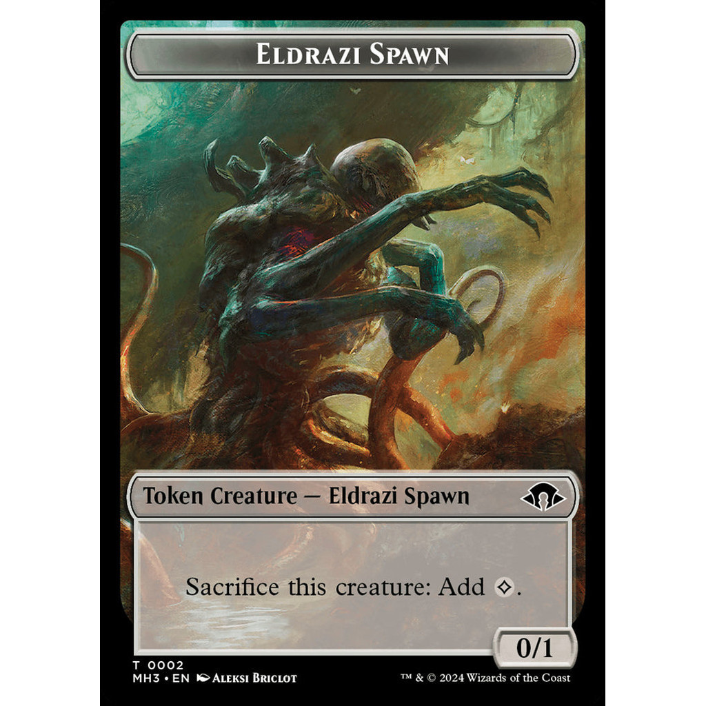 Eldrazi Spawn // Kraken Double-Sided Token [Modern Horizons 3 Tokens ...