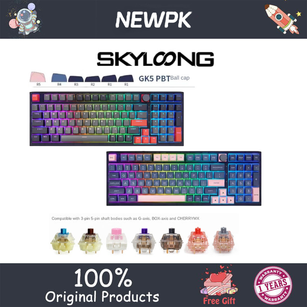 Skyloong GK980 Wireless three mode LiteGasket customized PBT wired ...