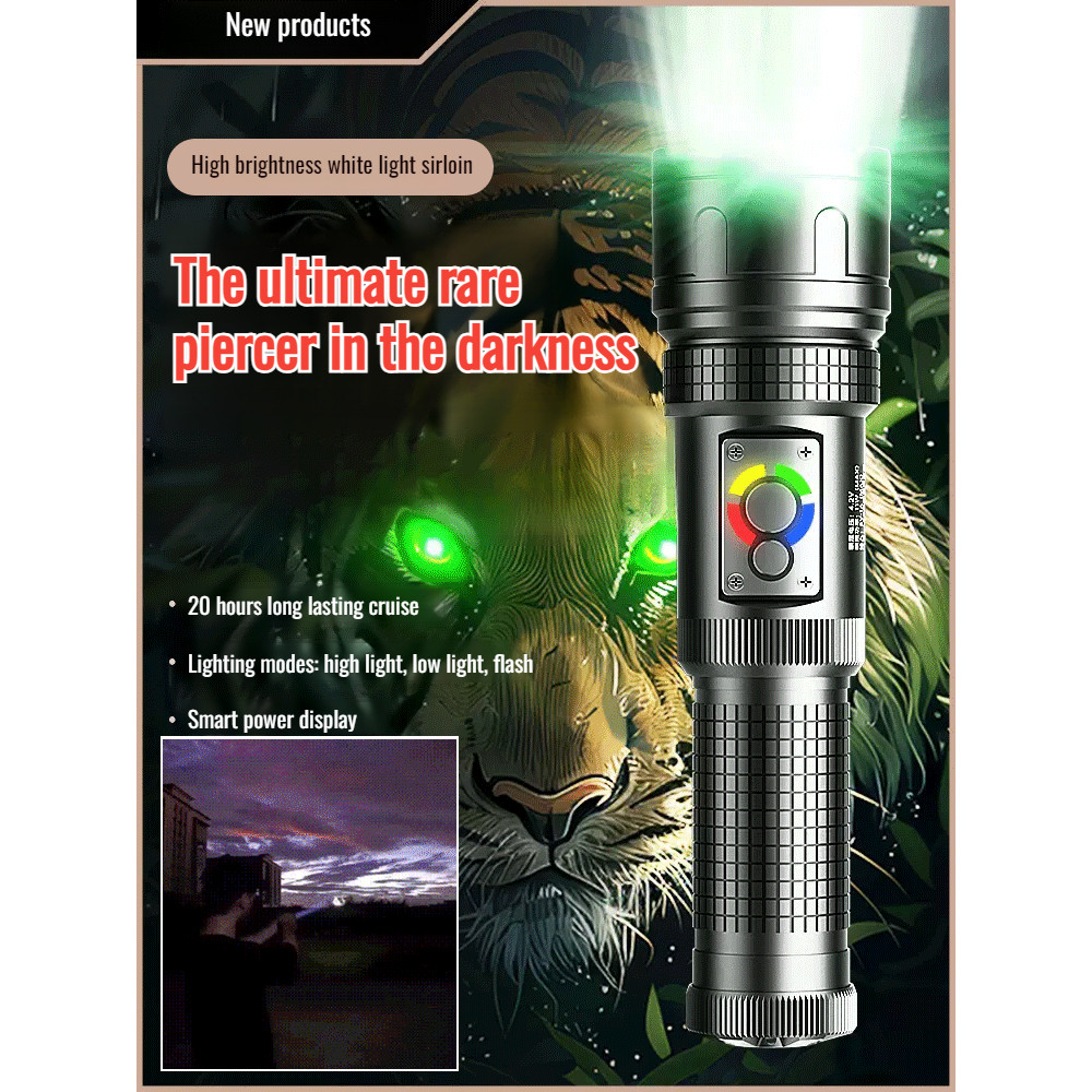 Portable Telescopic Zoom Flashlight High Bright | Shopee Philippines