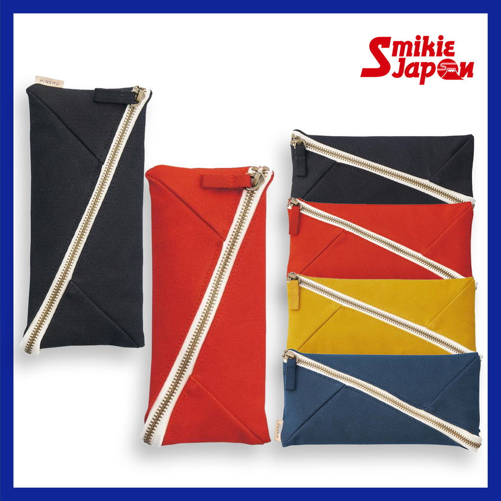 LIHIT LAB Hinemo Wide Open Pen Pouch: Red, Black / Pouch L: Red, Yellow, Navy, Black For Kids ...