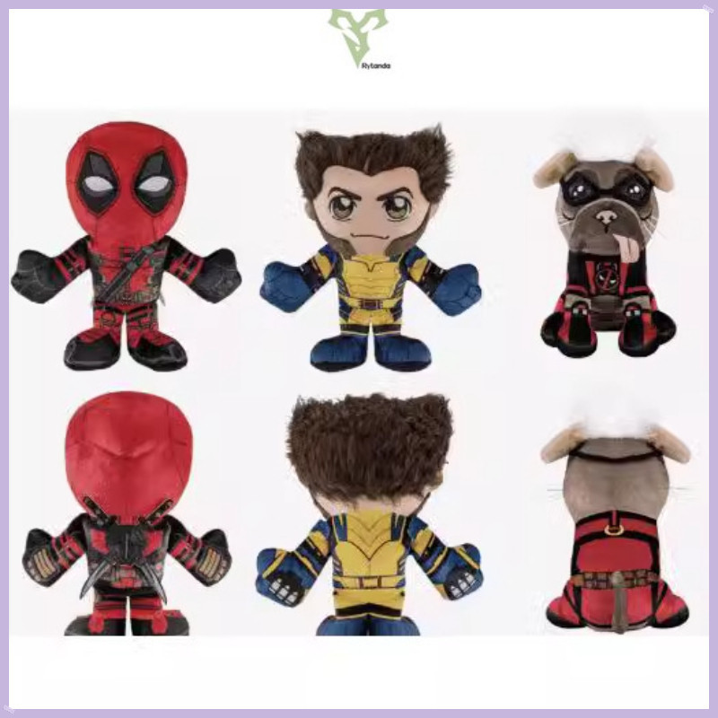 Rytanda Dogpool Plushie Deadpool Wolverine Plush Red Spider Mans ...
