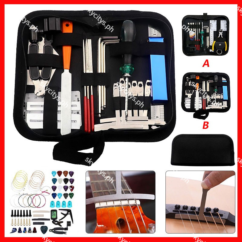 Guitar Tool Kit Repair and Maintenance Tool Storage Cord Professional ...