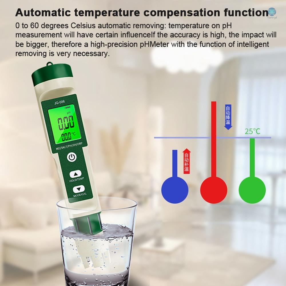 [fany] Multifunctional Number 10 in 1 Water Quality Tester Portable ...