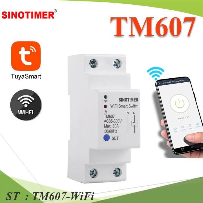 Smart Switch Remote Control On Off Timer WiFi 2.4GHz TM607 80A AC85 ...