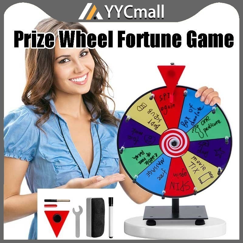 12Inch Prize Wheel Fortune Game Spin Game For Trade Shows | Shopee ...