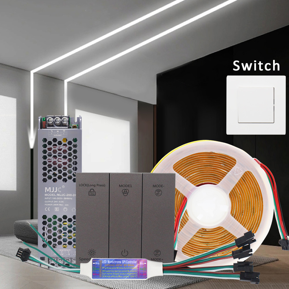 24V Horse Race Running Water Strip Light COB Flexible Ribbon 5M 10M 15M ...