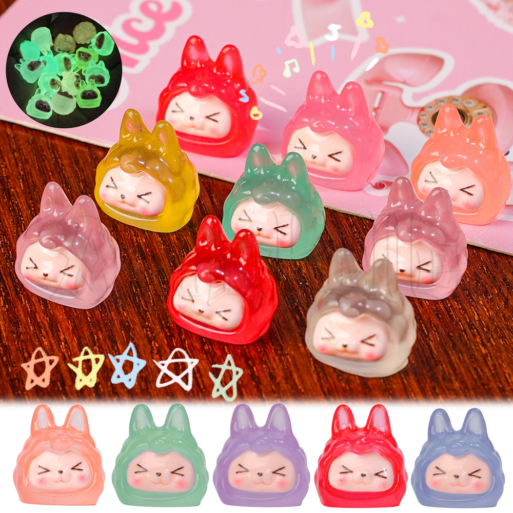 5Pcs Luminous KiKi Resin Ornaments - 3D Crafts Desktop Toys - Car ...
