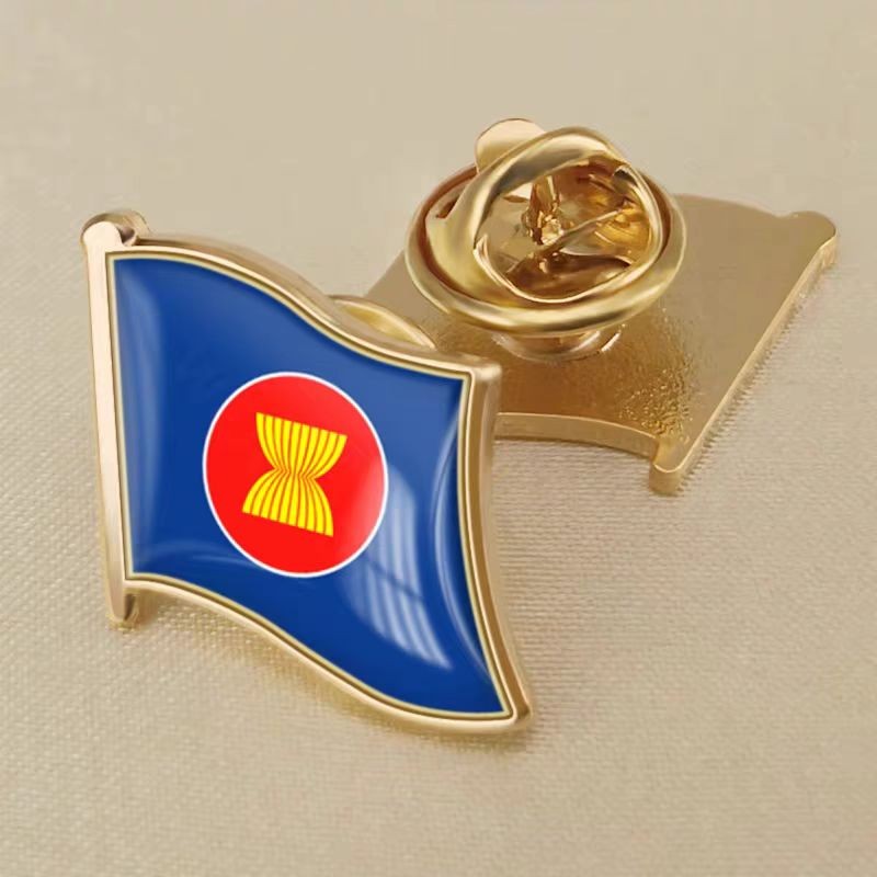 ASEAN Flag Pin Emblem High-end Brooch Badge | Shopee Philippines