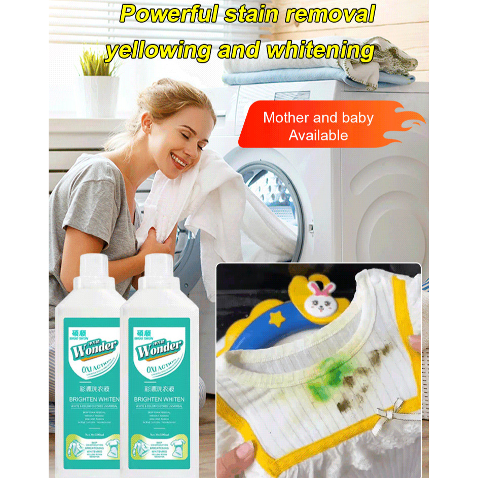 [Powerful Stain Removal] Oxygen Bleach Cleaning Solution Easy Remove ...