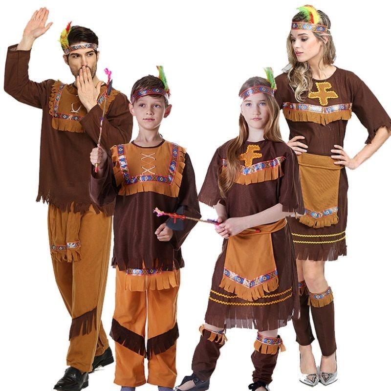 For Children and Kids Savage Hunter Clothes New Halloween Performance ...
