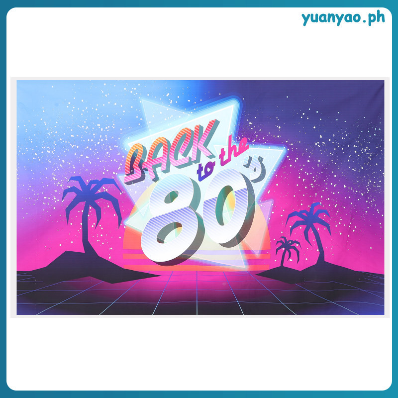 Prom Dance Backdrop Party Decorations 80s Disco Retro Photo Booth ...