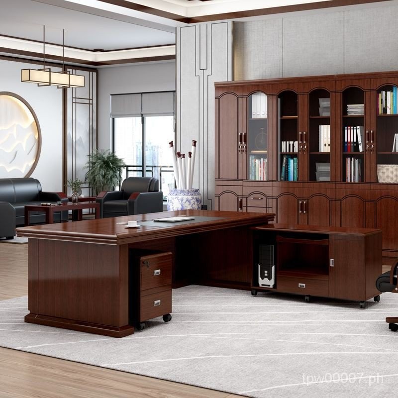 Boss Desk Elegant Chinese Style Executive Desk Office Director ...