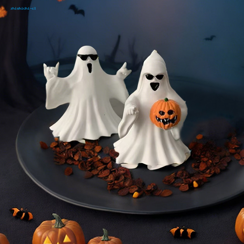 ZH_ Halloween Ghost Collectibles Little Ghost Ornaments Spooky Ghost ...