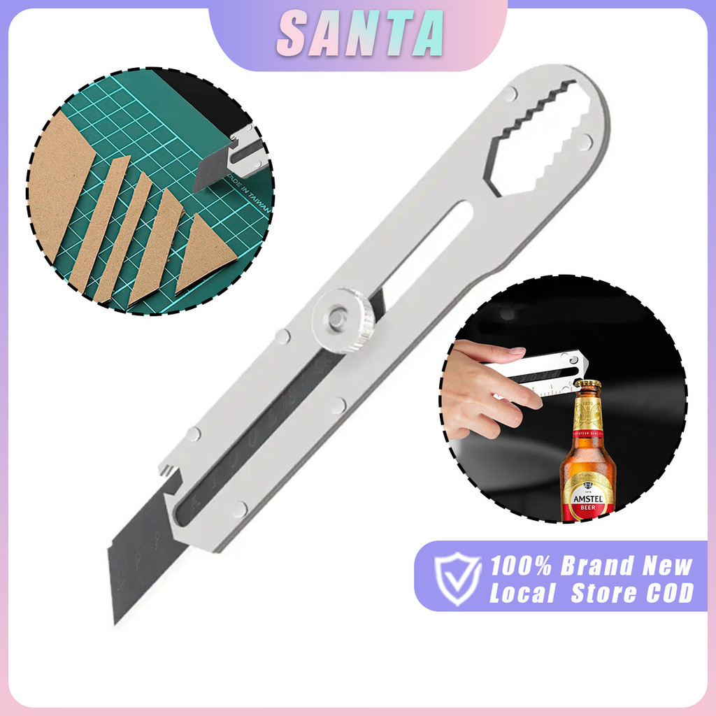 Utility Knife 6 In 1 Heavy Duty 18cm Steel Multifunctional Utility ...