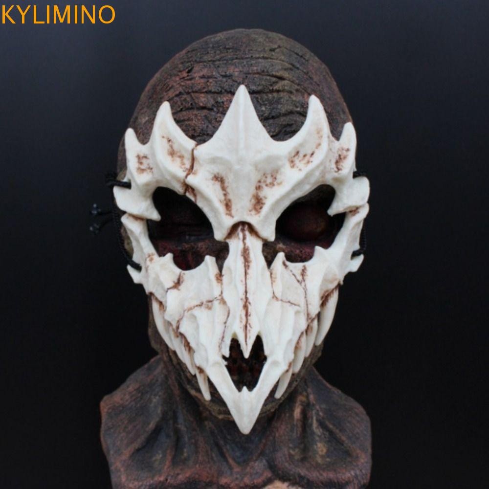 KYLIMINO Halloween Bone Skull Masks Halloween Party Props Cosplay Dance ...