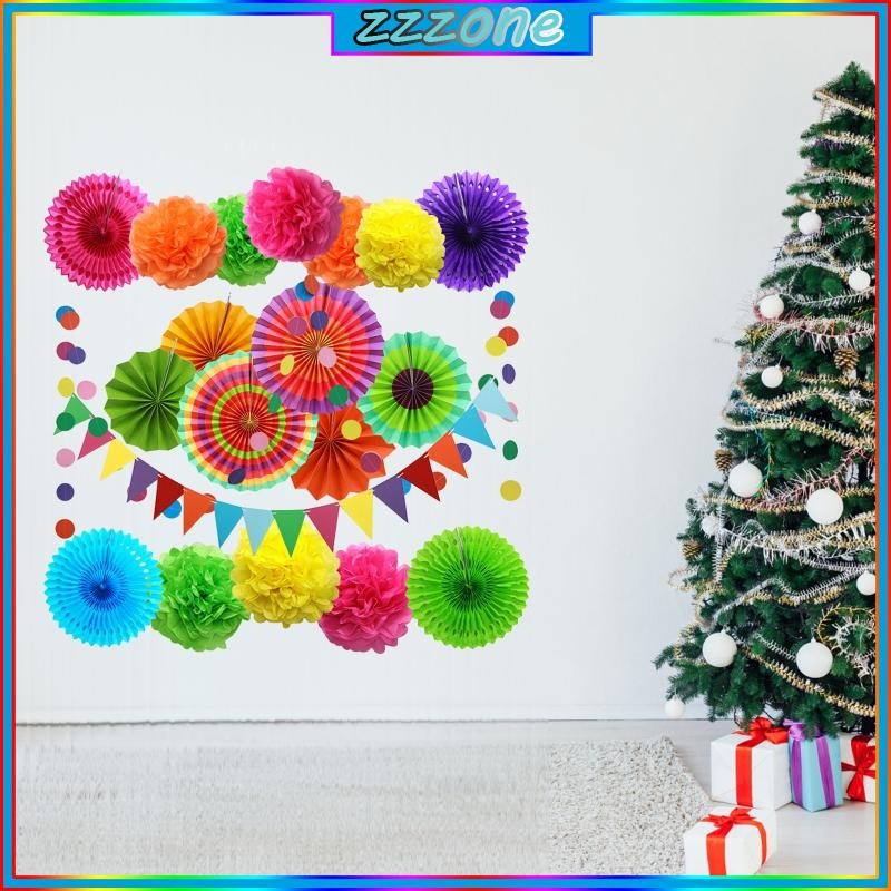 zzz Birthday Wedding Party Paper Fan Party Decorations Set Photo Booth ...