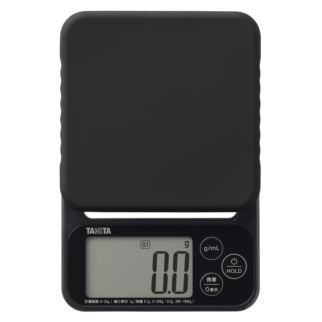 Tanita Cooking Scale KJ-222 Black 0.1g unit Trace mL HOLD Kitchen Scale ...