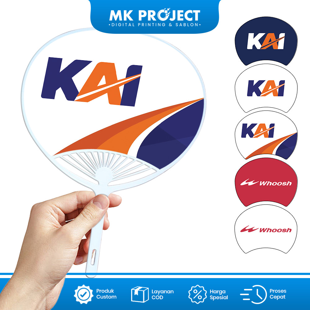 Indonesian Railway KAI LOGO Fan Merchandise Souvenir Custom Hand Fan ...