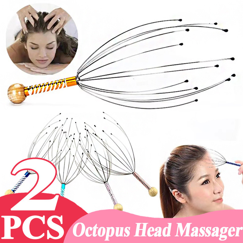 1/2Pcs Octopus Scalp Head Massagers / Handheld Head Relaxing Massage ...