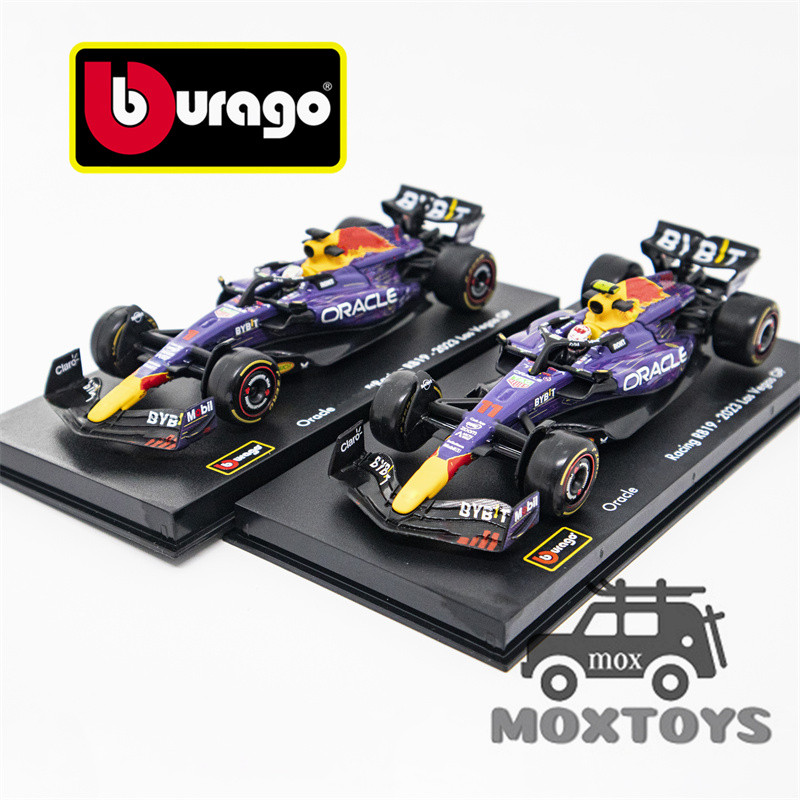 Bburago 1:43 Oracle RB Racing RB19 - Las Vegas GP #1/#11 with Helmet ...