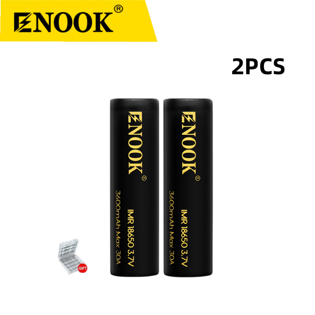 Enook 18650 3600mAh 35A 3.7v Rechargeable battery lithium ion battery ...