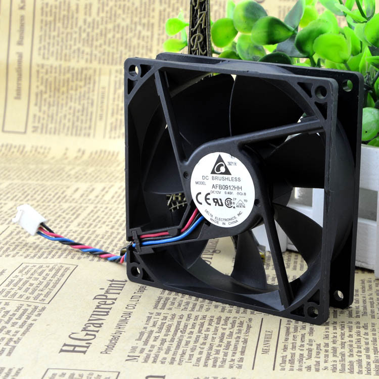 Delta/delta 9225 Fan 92 * 92 * 25 AFB0912HH 12V 0.4A Bearing Fan ...