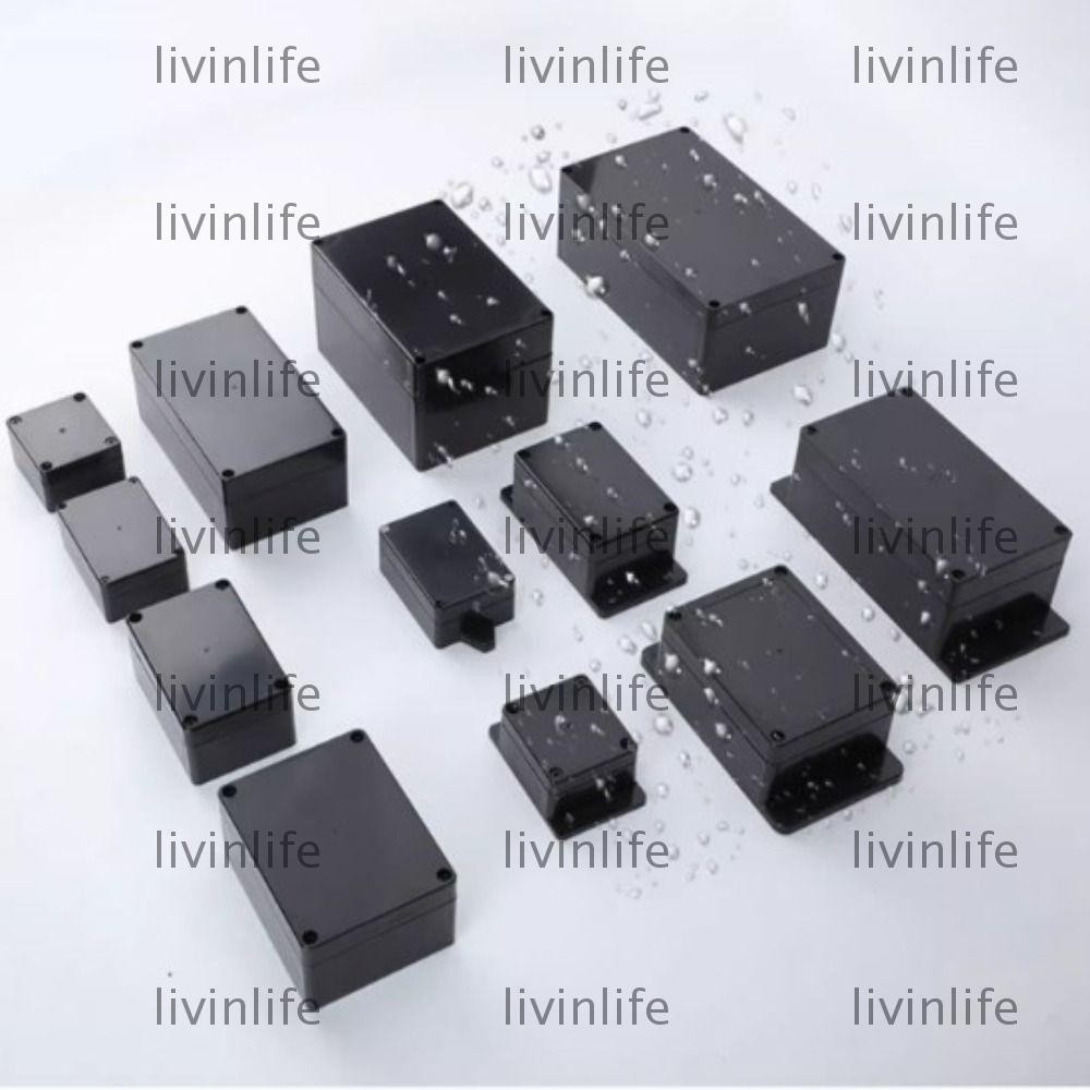 LIVINLIFE DIY Housing Instrument Electronic Project Box, Black ABS ...