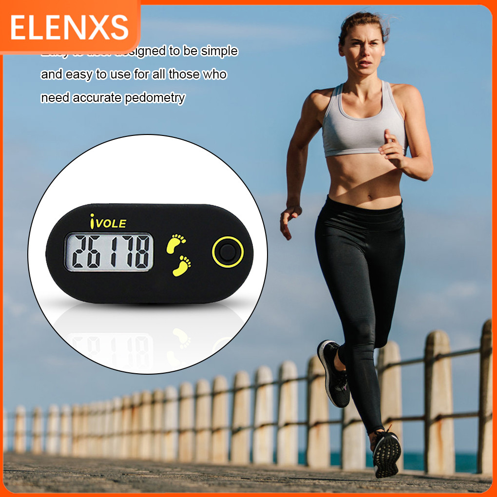 Ivole Digital Step Pedometer Plastic Walking Display Gym Counter ...