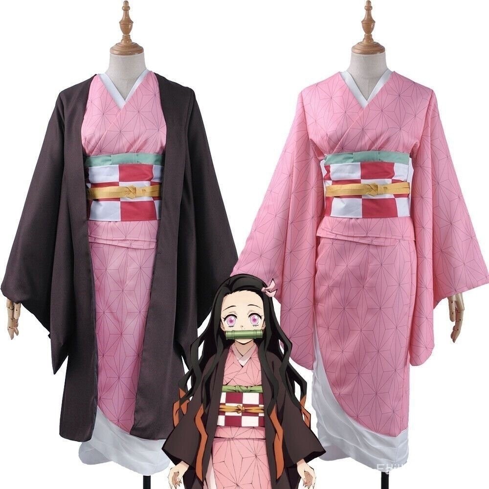 [COD]Demon Slayer: Kimetsu No Yaiba Kamado Nezuko Suit Costume Wig ...