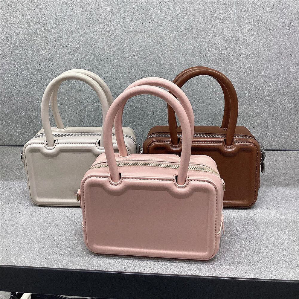 cnk spring solid color biscuit portable retro small square bag 30781598 ...