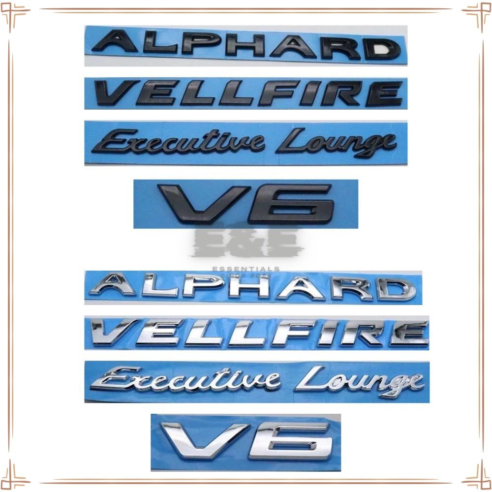 Toyota Emblem Vellfire// Alphard // Executive Lounge // V6 Chrome V6 ...