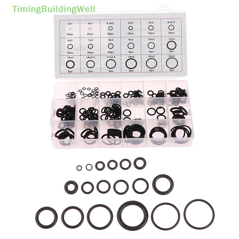 TBPH 225PCS/box Rubber O Ring Assortment Kits 18 Sizes Gasket Washers ...
