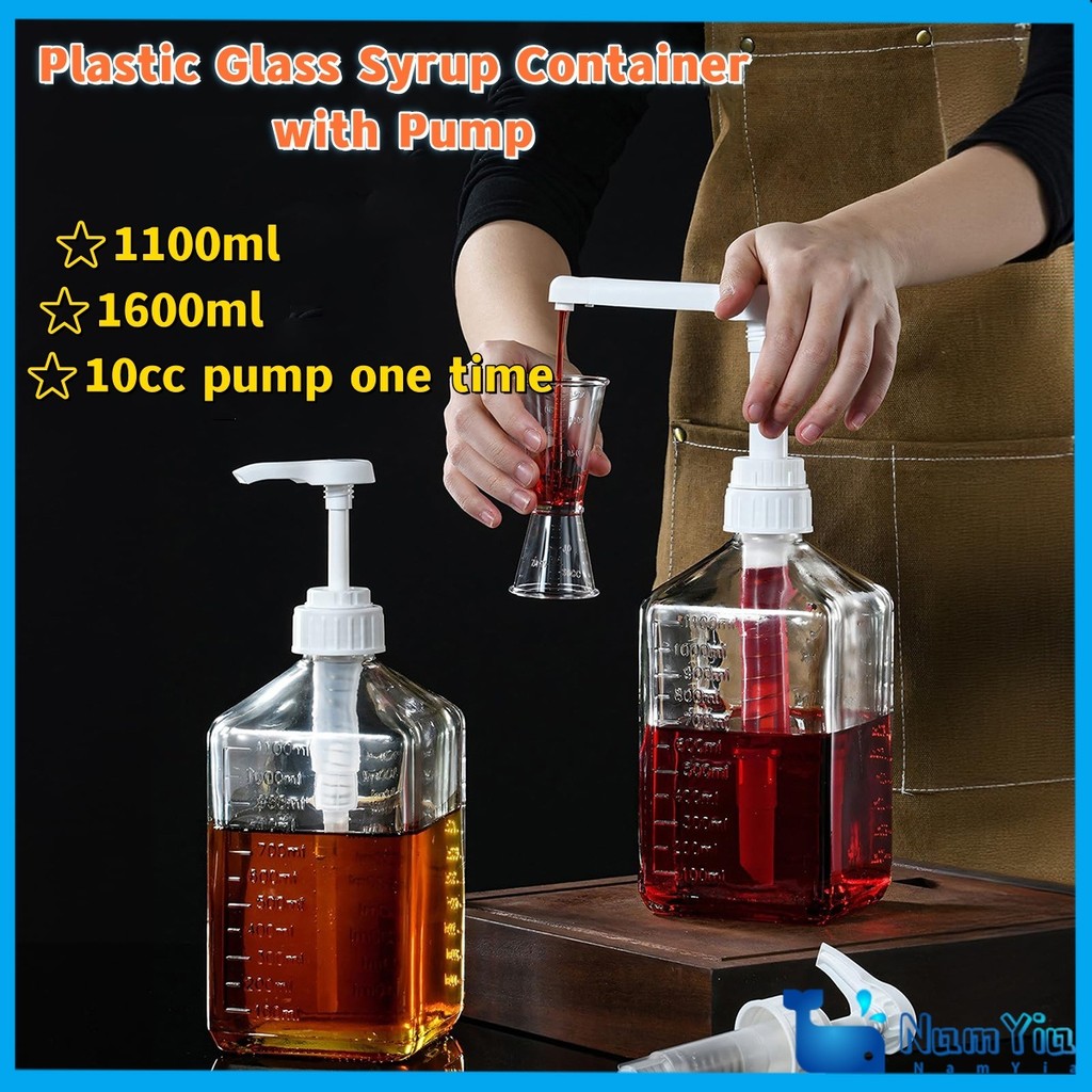 NamYia Sugar Pressure Bottle Plastic Fructose Squeeze Bottle Syrup ...