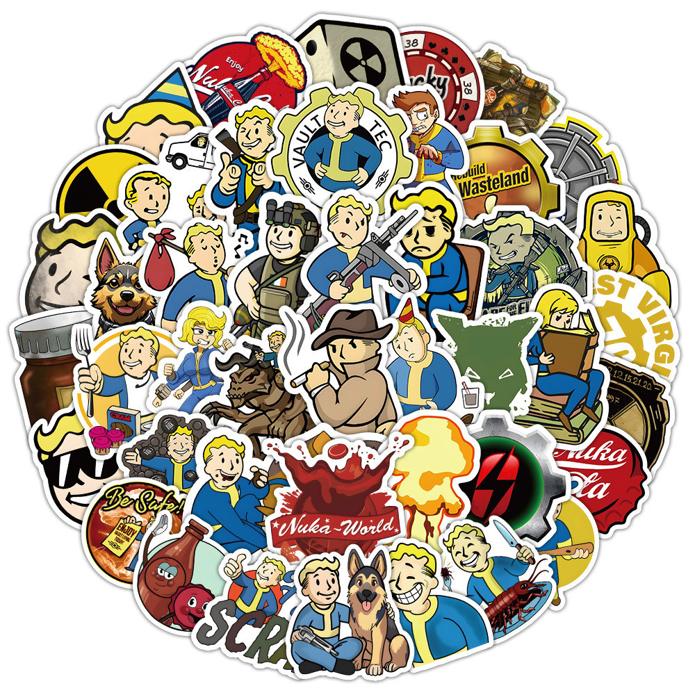 Y&P| Fallout Stickers Set Video Games Graffiti Waterproof Decals Pack ...