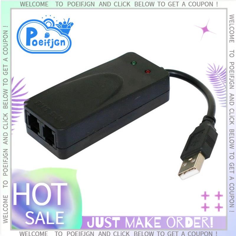 USB Fax Modem Dual Port USB2.0 56K V.92 V.90 External Modem Driver for ...