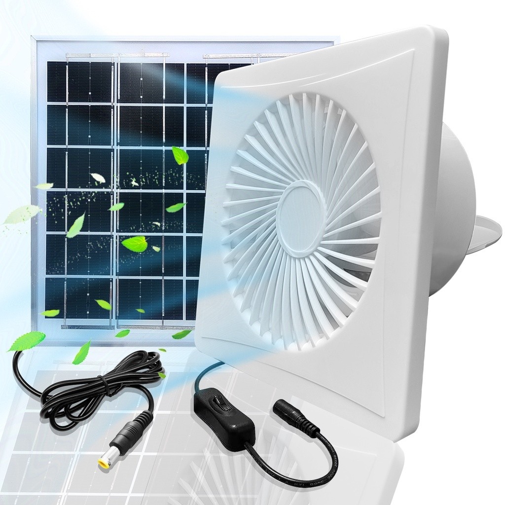 DC Solar Air Fan Mini Exhaust Fan Solar 12V Air Blower 6Inch 8Inch ...