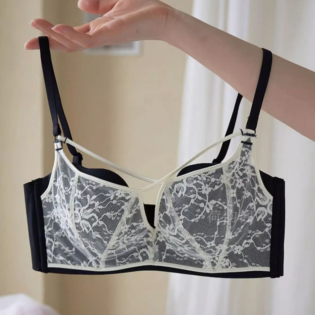 Underwear Expert Lace Bra Deep V Beauty Wave-Lifting Push-Up High ...