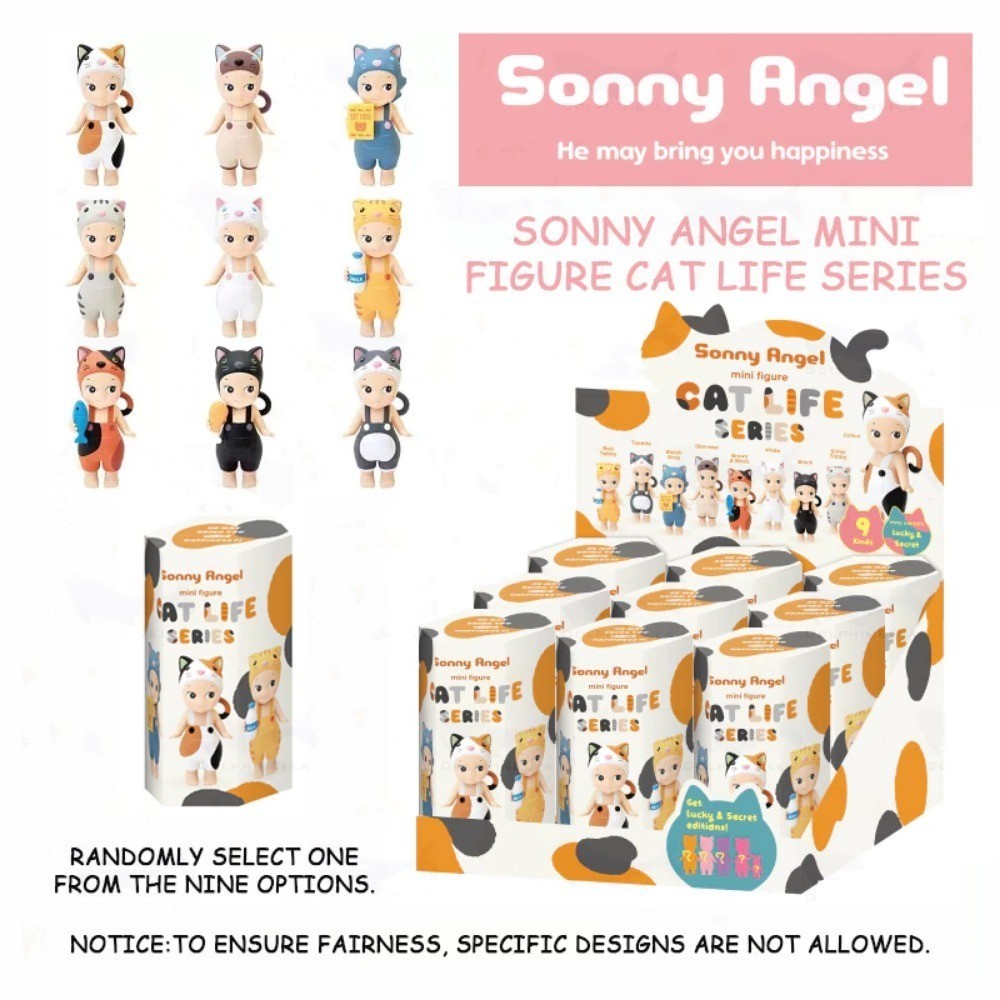 1PCS Sonny Angel Hippers mini figure Cat Life Series Cute standing ...