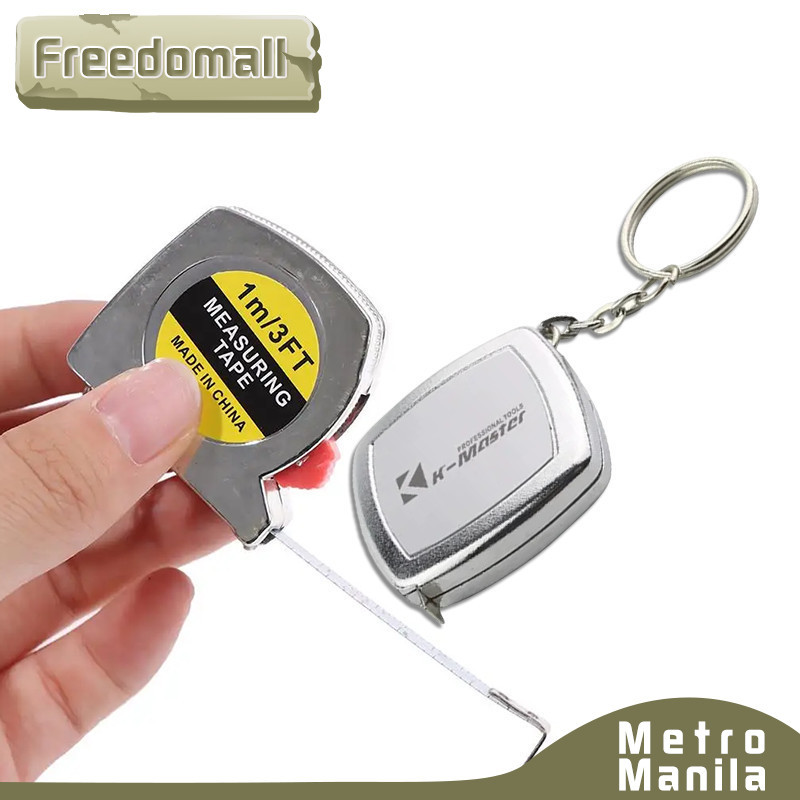 1M/2M Steel Mini Measuring Ruler Retractable Pocket Measuring Ruler ...