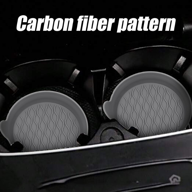 Universal Non Slip Car Cup Coaster Mat Waterproof Spill Resistant Pad ...