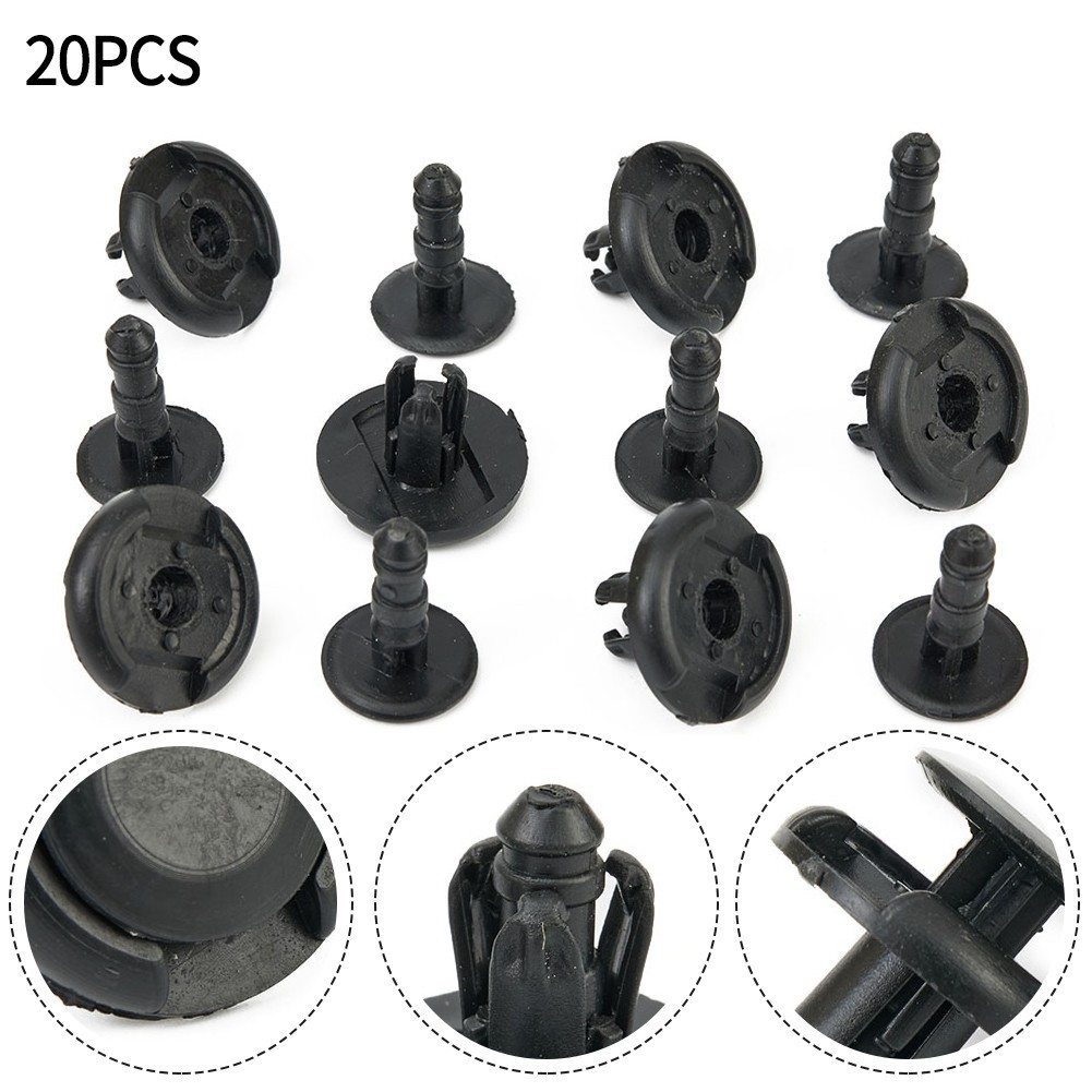 [NL1]20pcs Mudguard Splash Shield Push Rivet Fastener Retainer Clips ...