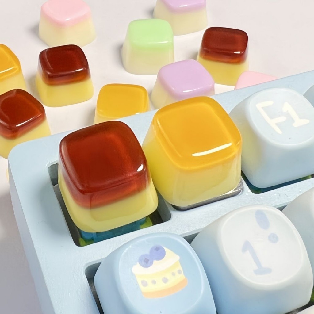 Cute Keycap › High-value High-transparency Cute Jelly Pudding Keycap ...