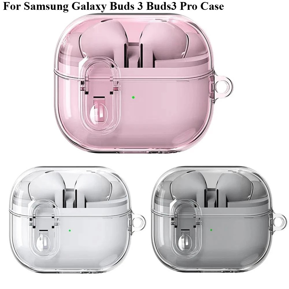 For Samsung Galaxy Buds 3 / Buds 3 Pro Transparent Earphone Case With ...