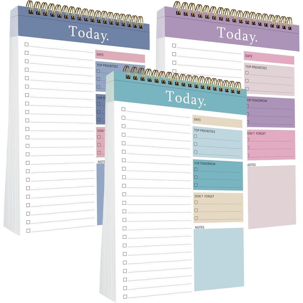 A5 Daily Task Planner TODAY S TO DOS Notebook Desktop Memo Pad ...