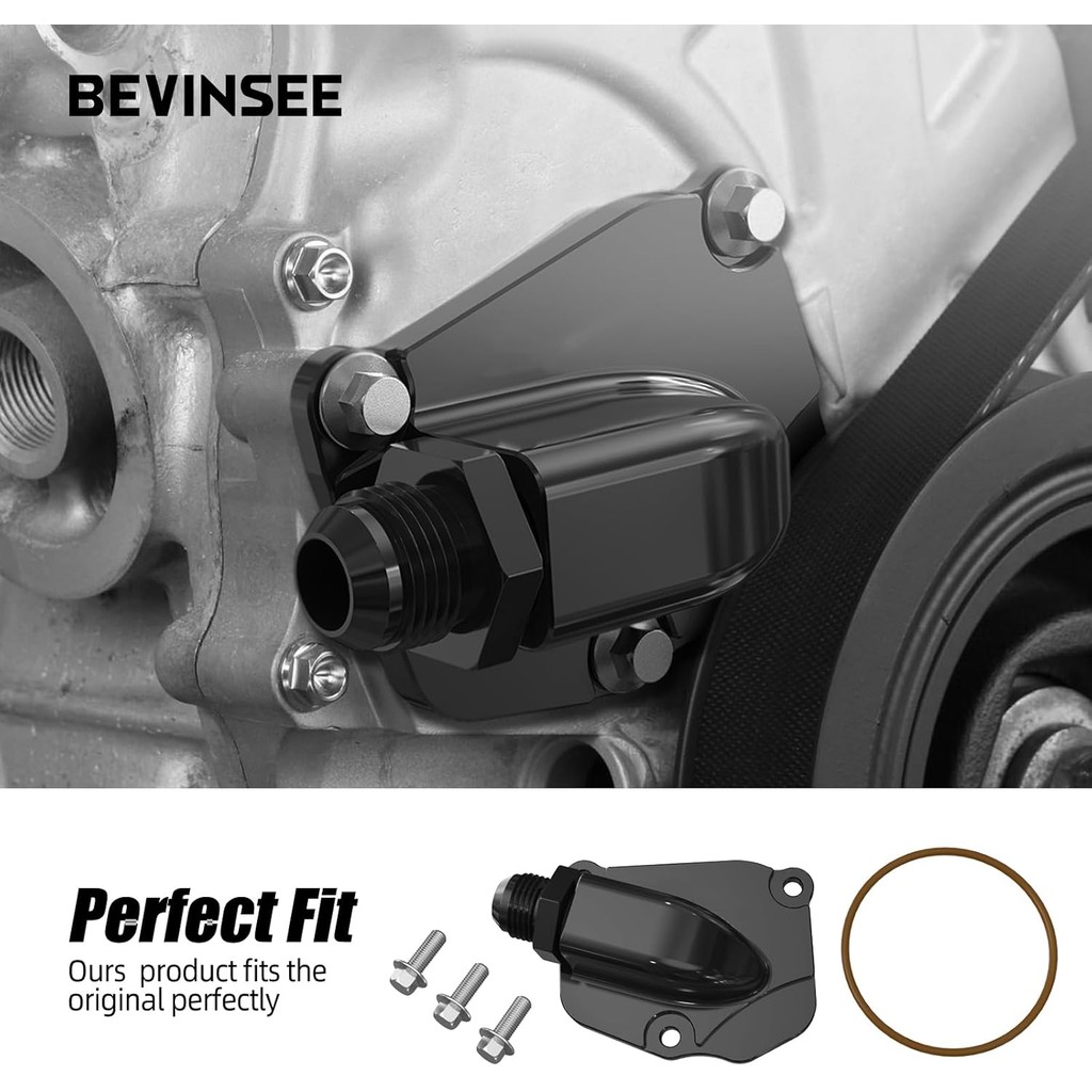 Bevinsee Timing Chain Tensioner Oil Return Plate Cover Drain Sidewinder ...
