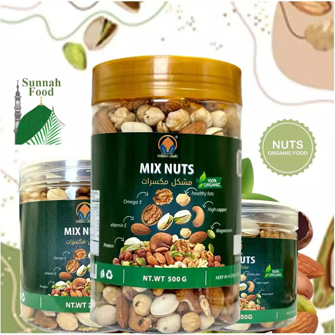 MIX NUTS Roasted Pistachios, Walnuts, Cashews, Almonds and Chickpea ...